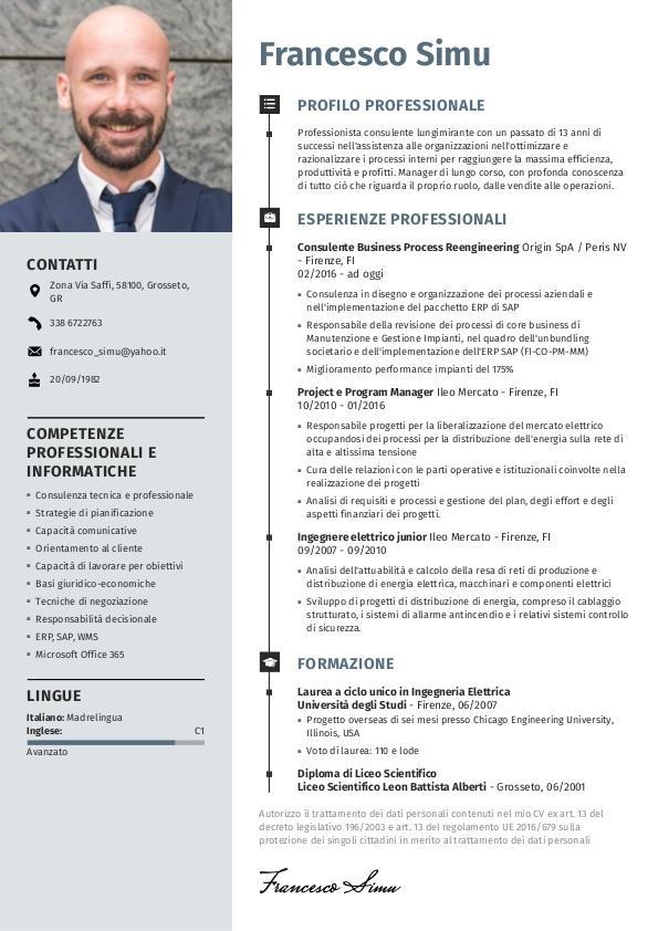 Curriculum Enel: esempi e consigli | ilCVperfetto