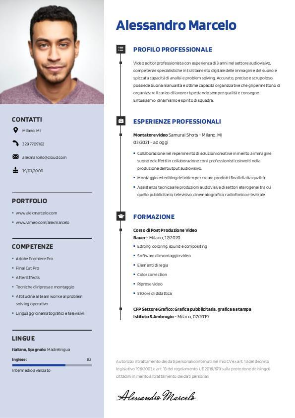 Curriculum video editor: esempi e consigli | ilCVperfetto